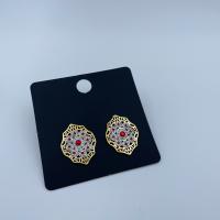 China Upgrade Your Products with Polished Stainless Steel and Achieve a Luxurious Gold Look Earrings for sale
