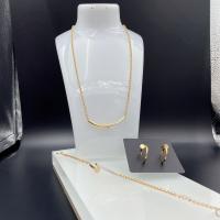 China 2024 New Waterproof Trendy Stainless Steel Jewelry Sets , 18K Gold ,Luxury Gift, Wholesale for sale