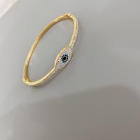 China Stainless Steel Ladies Gold Plated Bracelet Bangle Jewelry Type eyes Bracelets Bangles for sale