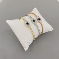 China Stainless Steel Ladies Gold Plated Bracelet Bangle Jewelry Type eyes Bracelets Bangles for sale