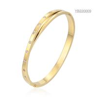 China Stainless Steel Gold Rhinestone Bracelet for sale