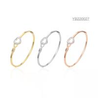 China Birthday Gift Gold Bracelets Solid Adjustable Size Rhinestone Love Heart bangles for sale