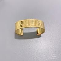 China stainless steel tide brand jewelry gold diamond wide bracelet all-match  bangle for sale