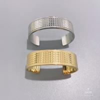 China stainless steel tide brand jewelry gold diamond wide bracelet all-match  bangle for sale