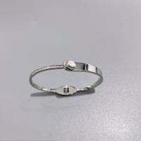 China belt buckle design diamond a bracelet silver stainless steel Nail series bangles for sale