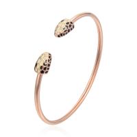 China Designer brand accessories snake cuff adjustable  fashion stainless steel bangle for sale