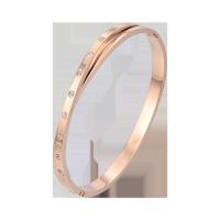China Stainless Steel Gold Rhinestone Bracelet for sale