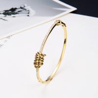 China unique niche brand coil rhinestone inlaid bracelets 18k gold snap button bangles for sale