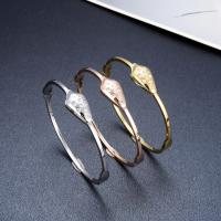 China Stainless Steel 10 Grain Diamond Encrusted Bracelet 18k Rose Gold Bangle for sale