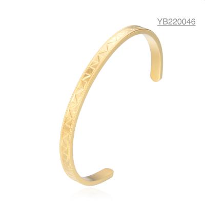 China Anniversary 18k Gold Stainless Steel Wristband Light Luxury Mobius Bangle for sale