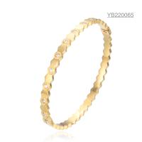China Honeycomb Hexagonal Stainless Steel Bangle CE Personalized 14k Gold Bracelet for sale