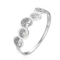 China Stainless Steel 18k Gold Plated Jewelry Enamel Tree Of Life Bangle for sale