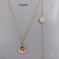 China Luxury Brand Jewelry Set Stainless Steel Sun Pattern Bracelet pendant necklace for sale