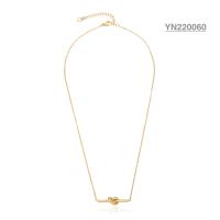 China Unique Twisted Gold Necklace 40cm for sale