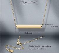 China OEM ODM Stainless Steel Fashion Necklaces Textured Nameplate Pendant Necklace for sale