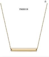 China OEM ODM Stainless Steel Fashion Necklaces Textured Nameplate Pendant Necklace for sale