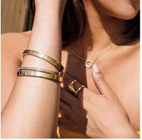 China Dia 2.3in Gold Rhinestone Bracelet Luxury Wristband Embellished Bangles for sale