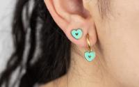 China Trendy Love Heart Dangle Earrings 316l Stainless Steel Earrings OEM ODM for sale