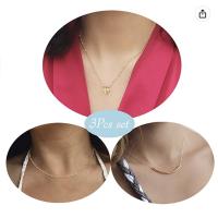 China SS Steel 45cm Multi Layered Gold Cross Necklace For Women for sale