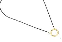 China Black Chain Stainless Steel Fashion Necklaces Round Wheel Necklace For Men for sale
