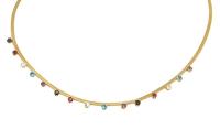 China 45cm Snake Bone Chain Necklace Colorful Rhinestone Tassel Pendant Necklace for sale