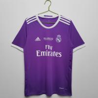 China Real Madrid Vintage Short Sleeve Shirt Away 2016-2017 Retro Football Jersey for sale