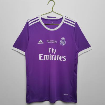 China Real Madrid Vintage Short Sleeve Shirt Away 2016-2017 Retro Football Jersey for sale