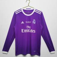 China Real Madrid Vintage Retro Long Sleeve Jersey Away 2016-2017 Football Shirt for sale