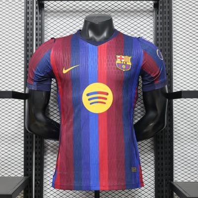 China Barcelona Home Player Version Jersey 26-27 Moisture Wicking Breathable Football Jersey for sale