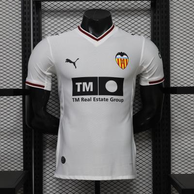 China Valencia Home Player Version Football Jersey 26-27 Fast Drying Air Permeable Football Shirt for sale