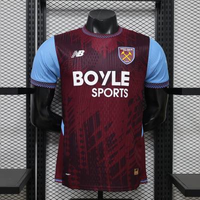 China West Ham United Home Player Version Jersey 26-27 Air Permeable Fast Drying Shirt for sale