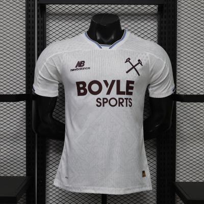 China 26-27 New Season West Ham United Away Player Version Jersey Quick Drying Breathable Football Shirts for sale