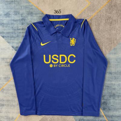 China Chelsea Home Long Sleeved Soccer Jersey 26-27 Air Permeable Quick Drying for sale