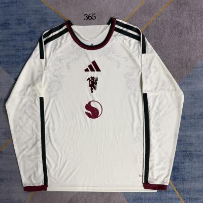 China Two Player Manchester United Long Sleeve Jersey 26-27 Quick Drying Breathable Football Shirt for sale