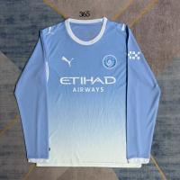 China Manchester City Home Long Sleeve Jersey 26-27 Quick Drying Breathable Football Shirt for sale