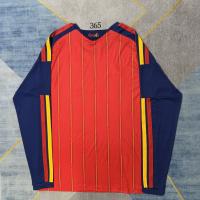 China Spain Home Long Sleeve Jersey 26-27 Moisture Wicking Breathable Football Shirt for sale