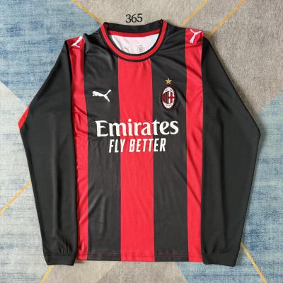 China AC Home Long Sleeve Football Jersey 26-27 Quick Drying Breathable Soccer Shirt for sale