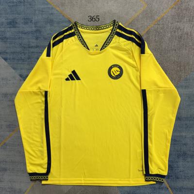 China Riyadh Home Long Sleeved Soccer Jersey 26-27 Air Permeable Quick Drying for sale