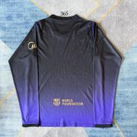 China Away Barcelona Long Sleeve Shirt 26-27 Quick Drying Breathable Soccer Jersey for sale