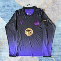 China Away Barcelona Long Sleeve Shirt 26-27 Quick Drying Breathable Soccer Jersey for sale