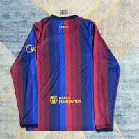 China Home Barcelona Long Sleeve Shirt 26-27 Quick Drying Breathable Football Jersey for sale