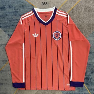 China Away Scotland Long Sleeve Football Jersey 26-27 Moisture Wicking Breathable Football Shirt for sale