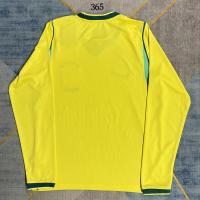 China Brazil Home Long Sleeve Jersey 26-27 Quick Drying Breathable Football Shirt for sale