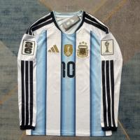 China Argentina Home Long Sleeved Soccer Jersey 26-27 Quick Drying Breathable for sale