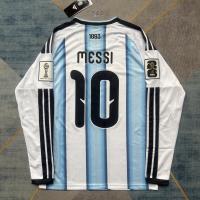 China Argentina Home Long Sleeved Soccer Jersey 26-27 Quick Drying Breathable for sale