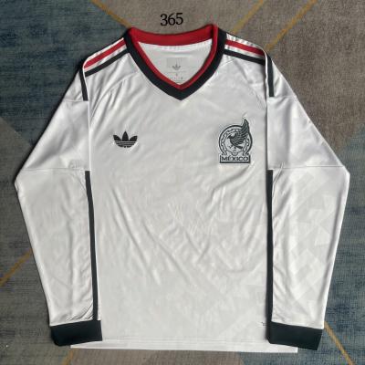 China Mexico Away Long Sleeved Soccer Jersey 26-27 Air Permeable Quick Drying for sale
