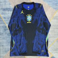 China Brazil Away Long Sleeved Soccer Jersey 26-27 Quick Drying Breathable Football Shirt for sale