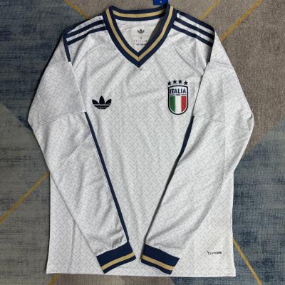 China Away Italy Long Sleeve Football Jersey 26-27 Air Permeable Quick Drying for sale