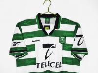 China Sporting Lisbon Retro Jersey Home 1999-2000 Quick Drying Breathable Football Shirt for sale