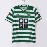 China Lisbon Home Vintage Short Sleeve Shirt 2003-04 Quick Drying Breathable Football Jersey for sale